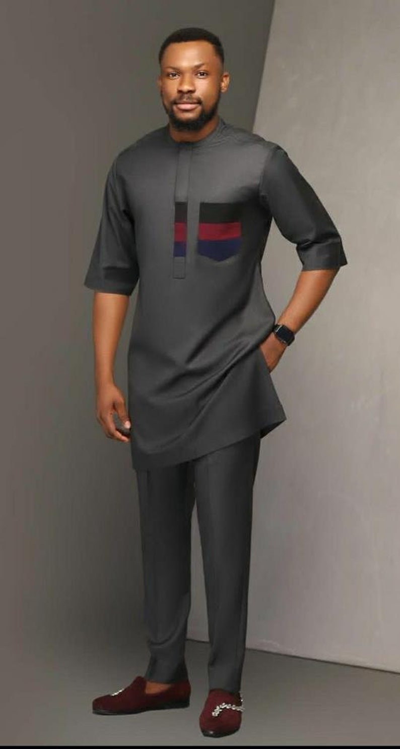 African Men Clothing,dashiki, Senator Wear, Grooms Men Suit, Mens ...