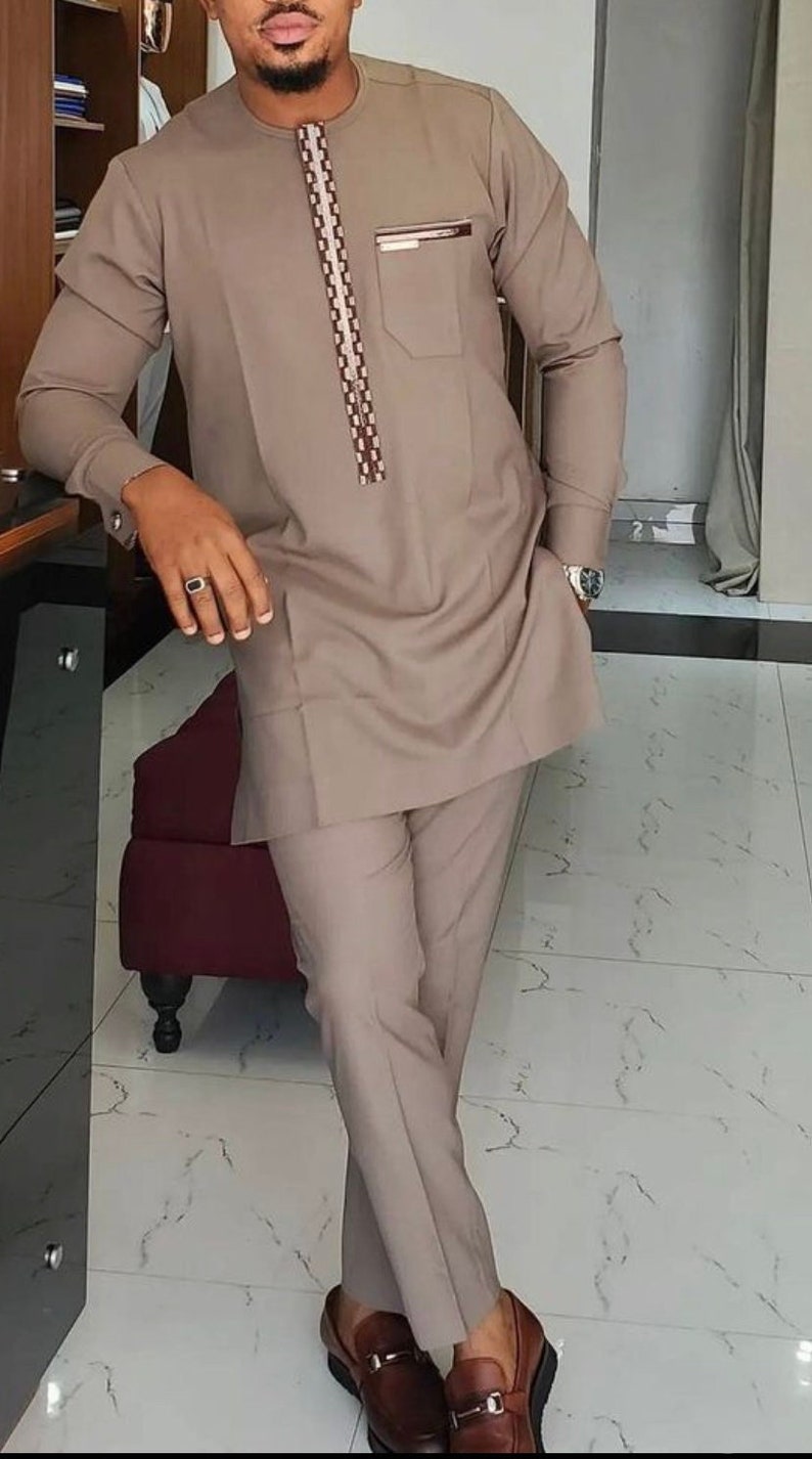 African Men Clothing,dashiki, Senator Wear, Grooms Men Suit, Mens ...
