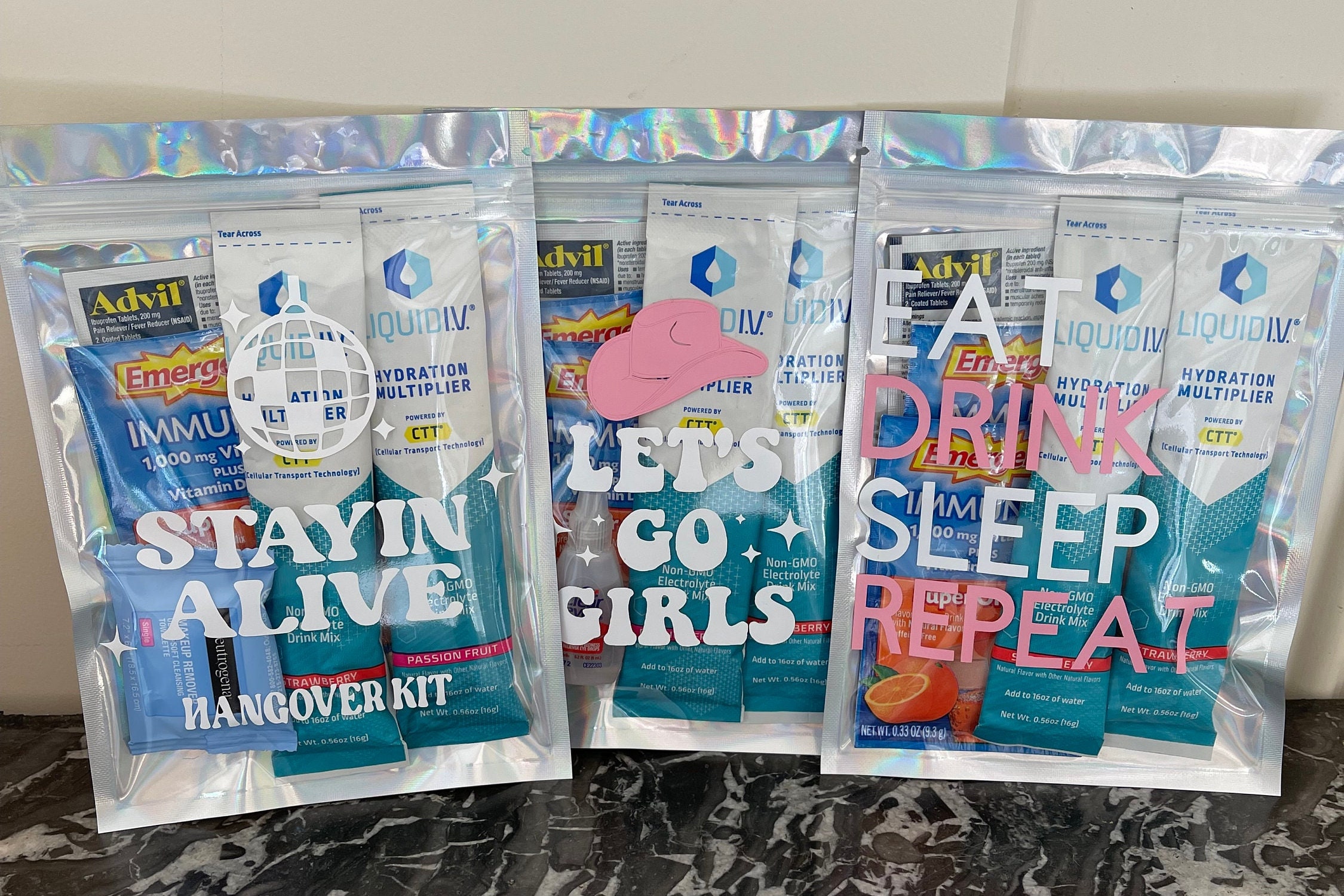 Personalized Hangover Kit L Pre-packaged Original Hangover Kit - Etsy