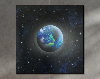 Acrylic Space Painting - Etsy