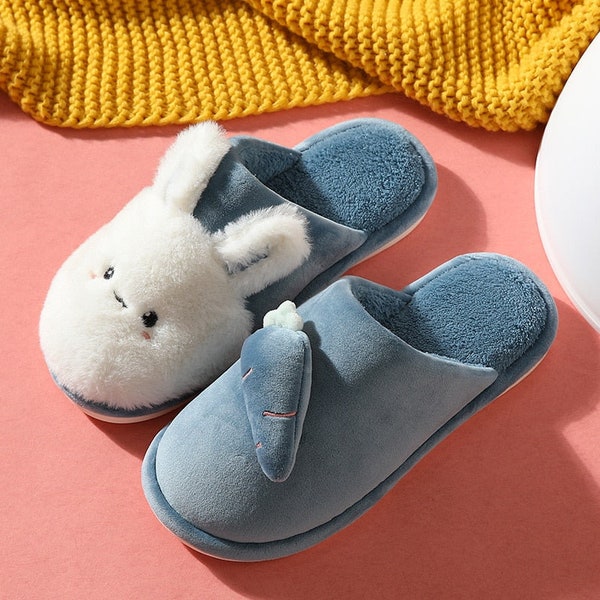 Bunny Slippers - Etsy