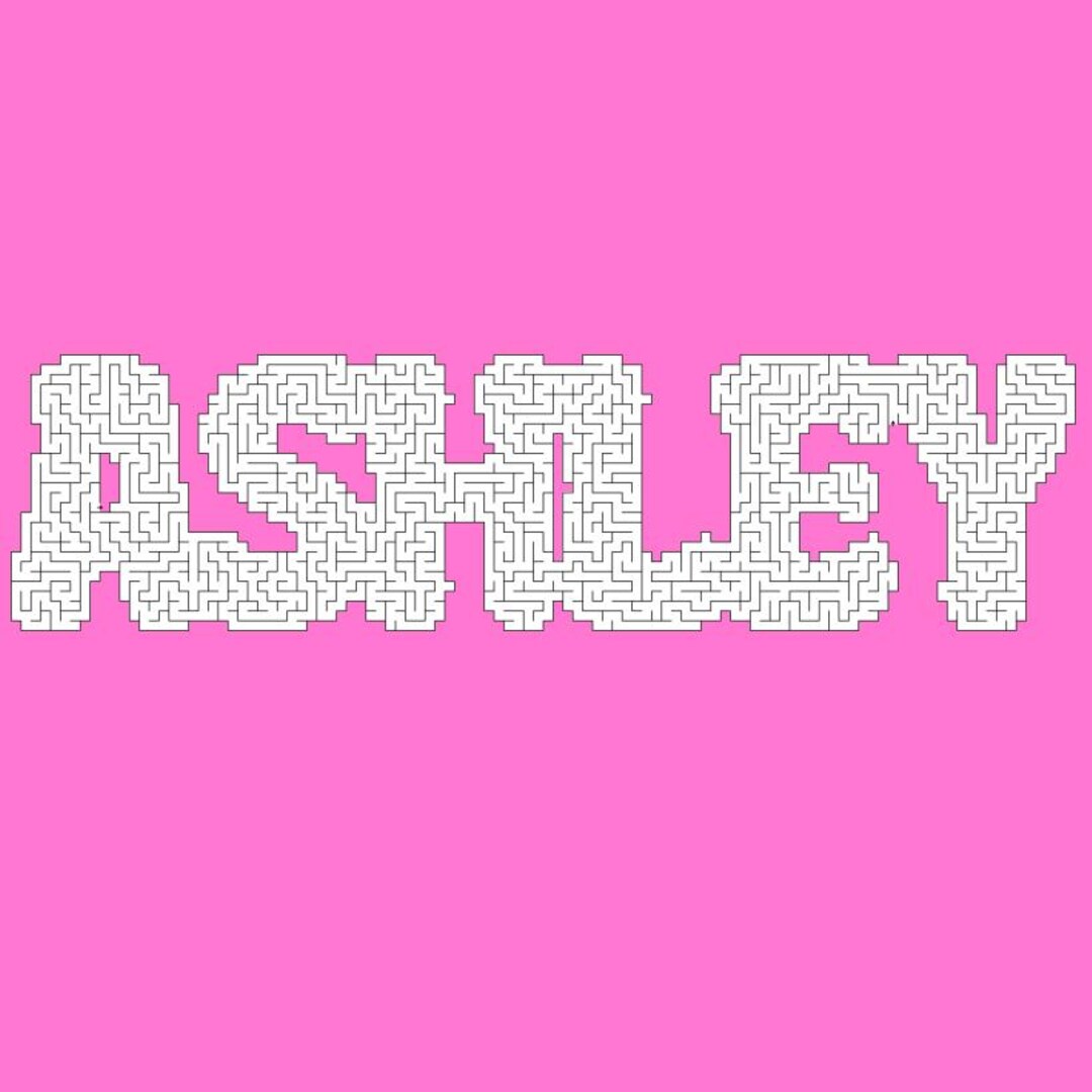 YOUR CUSTOM NAME Maze Puzzle Answer Key Personalize Digital Graphic ...