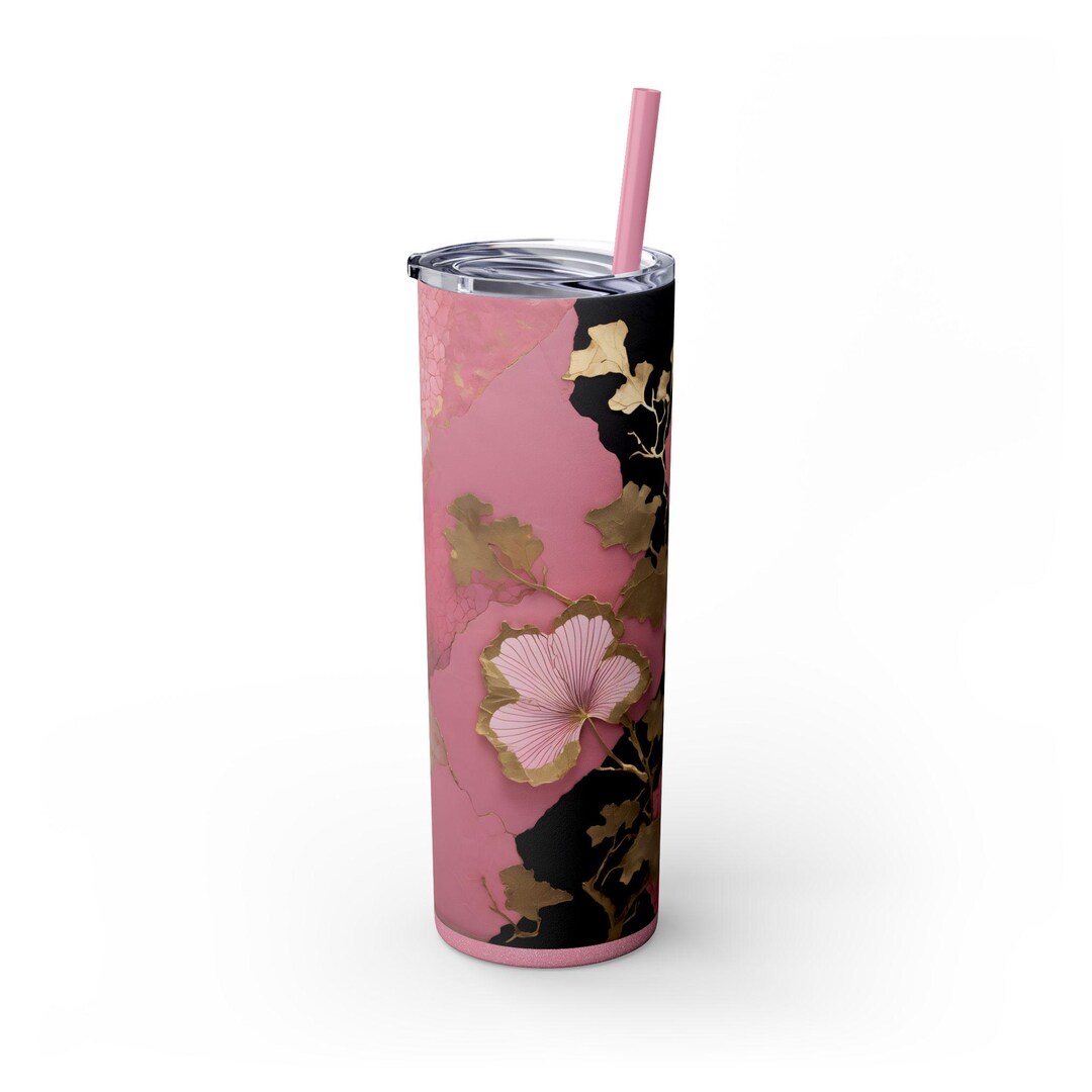 CUSTOM KINTSUGI TUMBLER &straw-japanese Art Travel Gym Sports Game Yoga ...