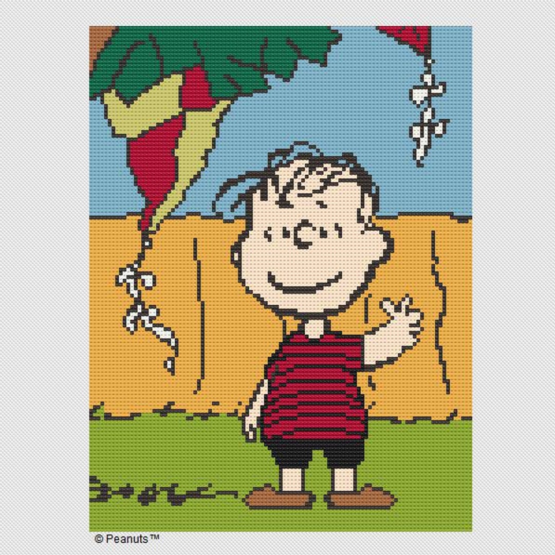 Linus Van Pelt Cross Stitch Pattern, Peanuts Character, Craft, Artwork ...
