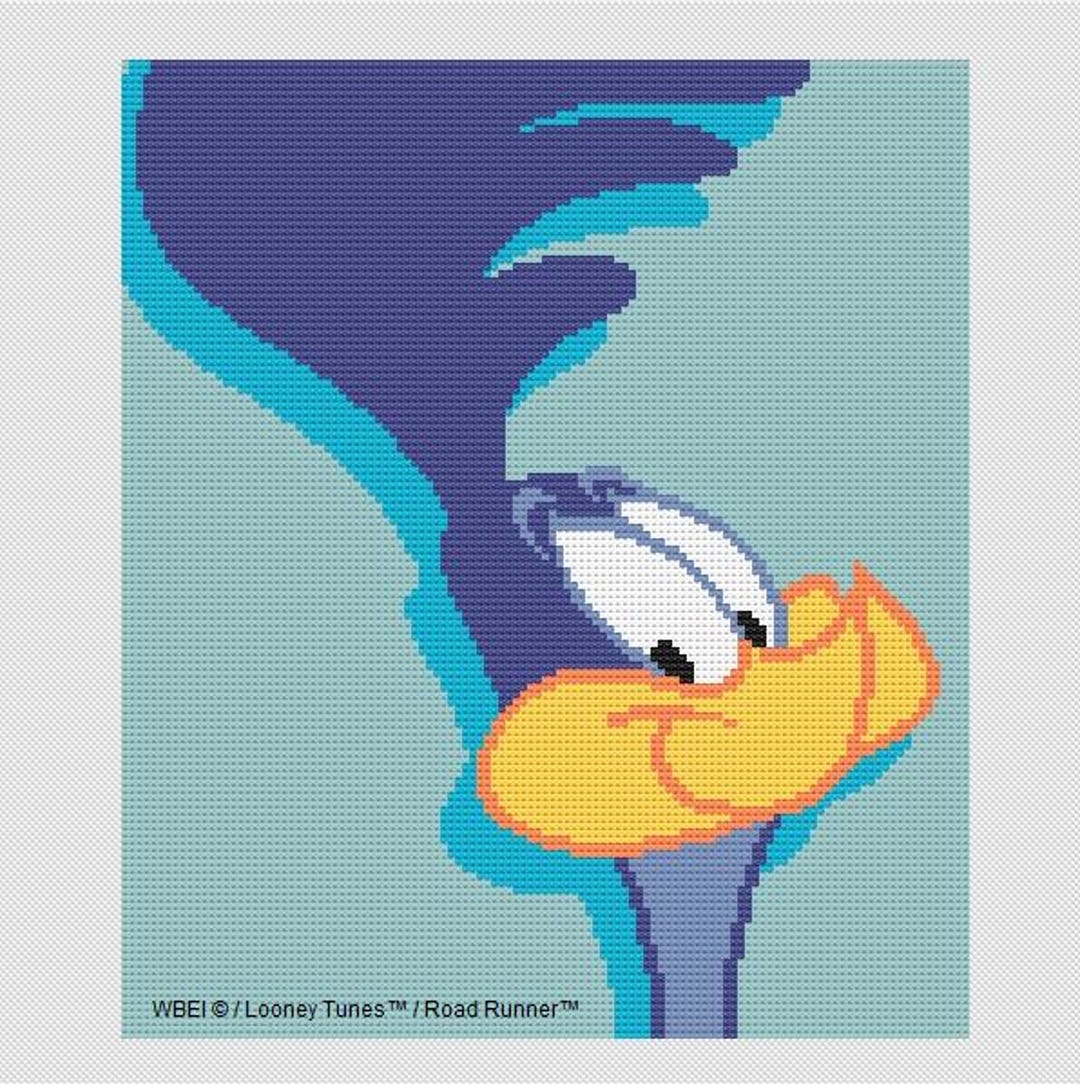 Road Runner Cross Stitch Pattern, Looney Tunes Character, DIY Craft ...