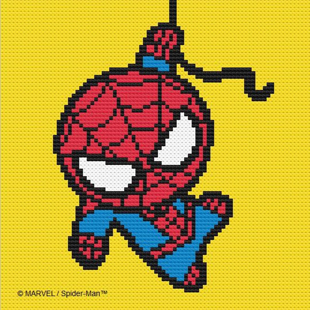 Spider-man Cross Stitch Pattern, MARVEL Comics Character, Superhero ...