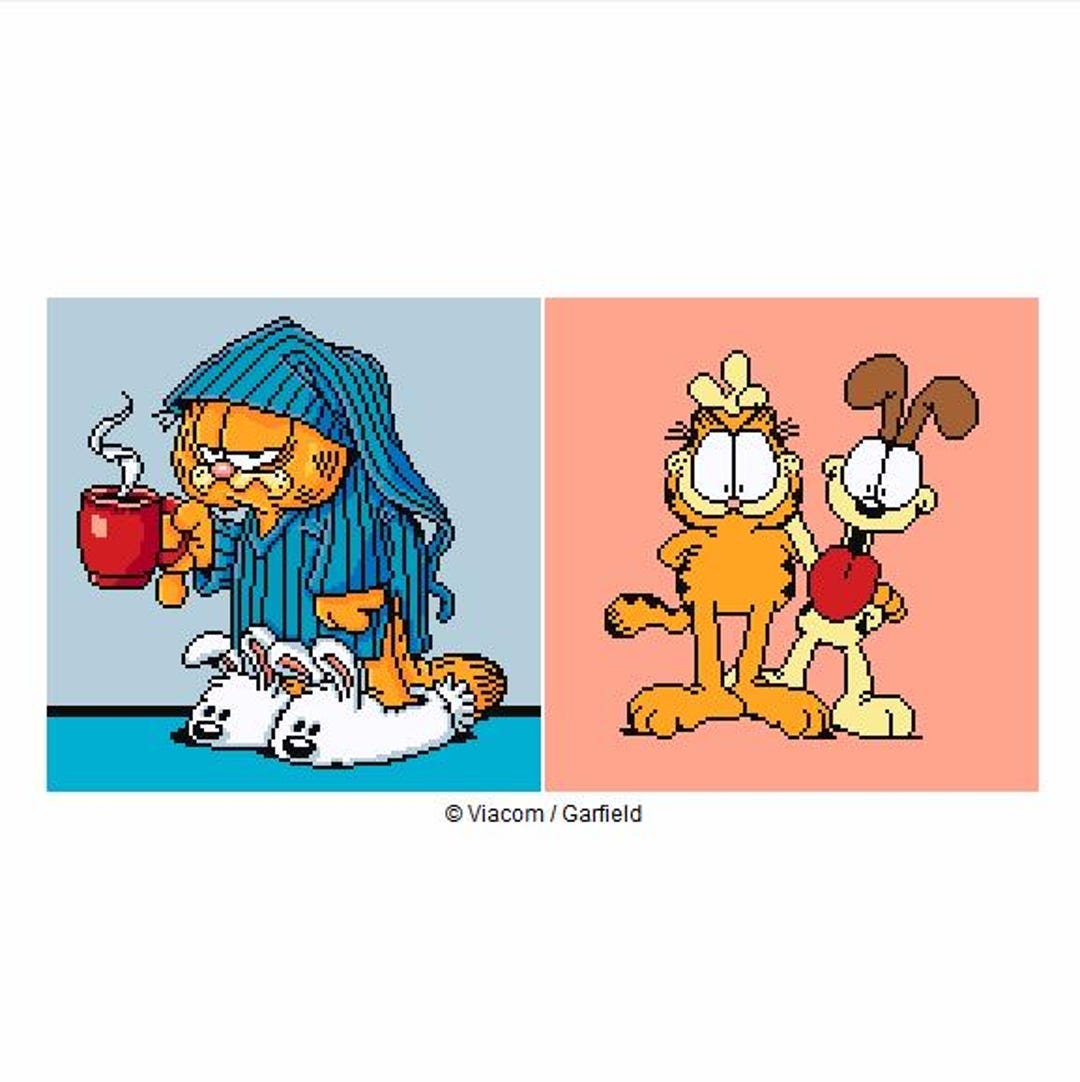 Garfield and Odie Cross Stitch Pattern Bundle, Cartoon Characters ...