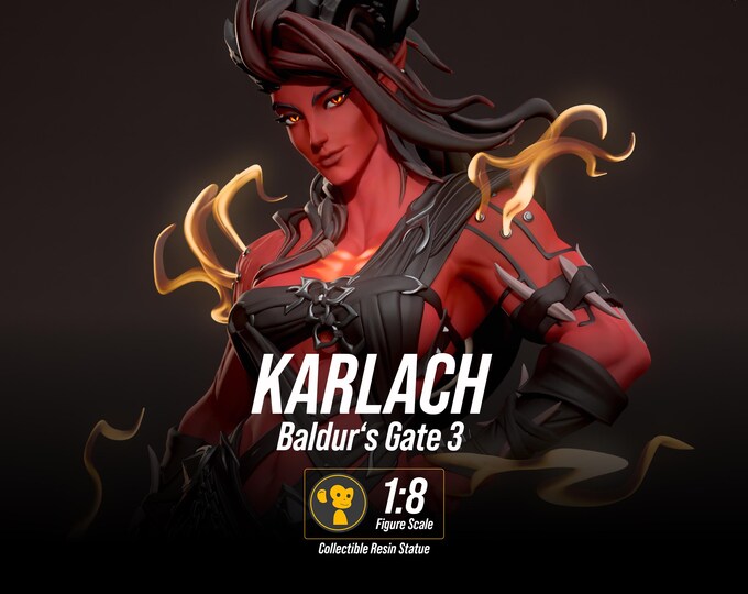 Infernal Engine Karlach | Maximum Detailed 12K 3D Printed Figure - Etsy