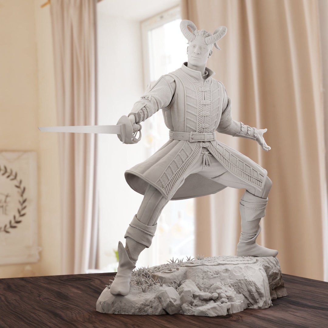 Wyll Baldur's Gate 3 Maximum Detailed 12K 3D printed figure 235mm - Etsy.de