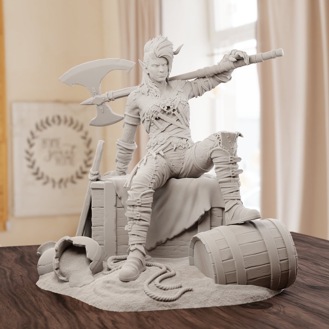 Karlach - Baldur's Gate 3 | Maximum Detailed 12K 3D Printed Figure - Etsy