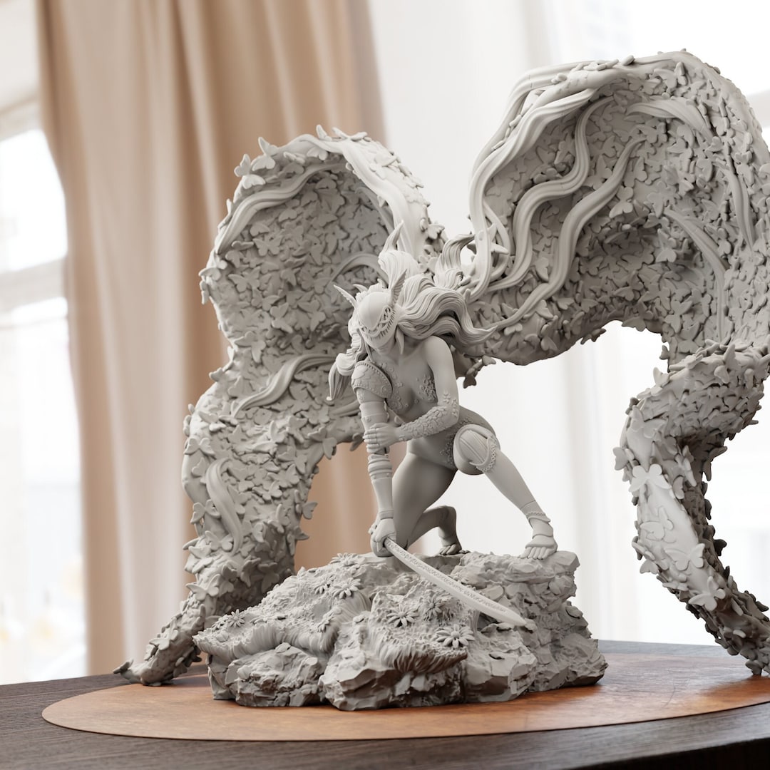 The Valkyrie of Rot | Maximum Detailed 12K 3D Printed Figure - Etsy