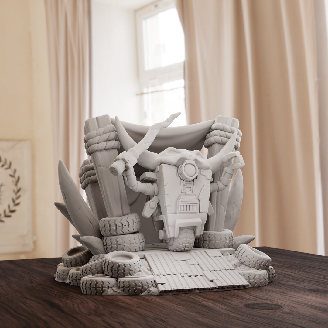 Claptrap Borderlands Maximum Detailed 12K 3D Printed Figure 74mm - Etsy