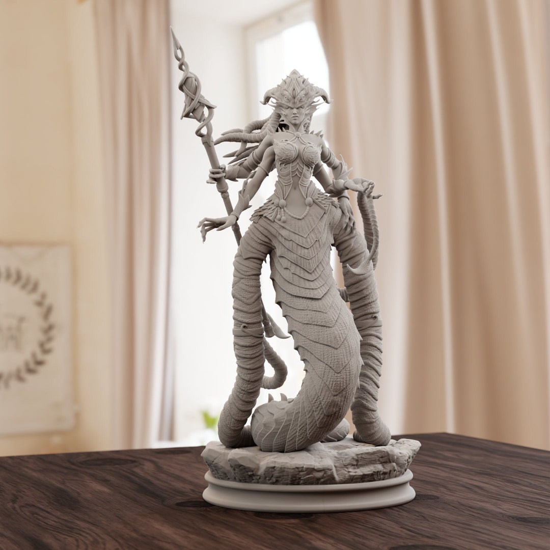 Queen Azshara World of Warcraft Maximum Detailed 12K 3D Printed Figure ...