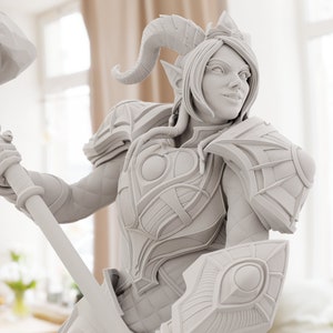 Yrel World of Warcraft Maximum Detailed 12K 3D Printed Figure - Etsy