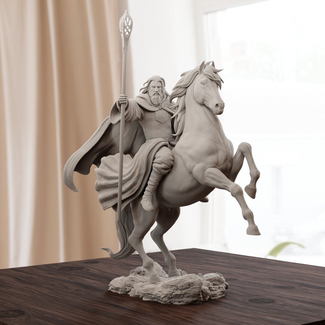 The White Wizard | Maximum Detailed 12K 3D Printed Figure - Etsy