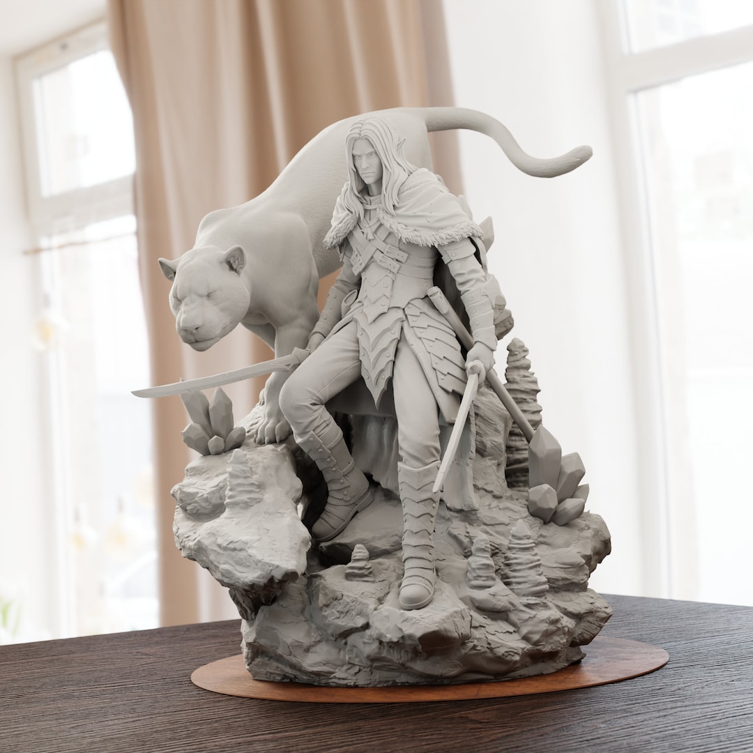 Drizzt Do'urden - Baldur's Gate | Maximum Detailed 12K 3D Printed ...