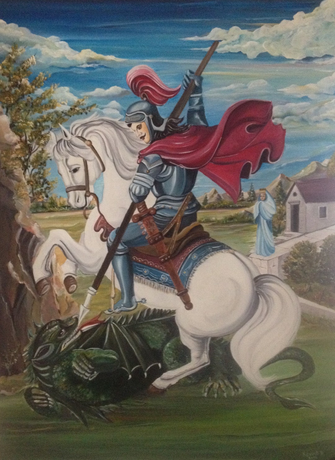 Original Acrylic Painting on Stretched Canvas. Wonderful Painting of ...