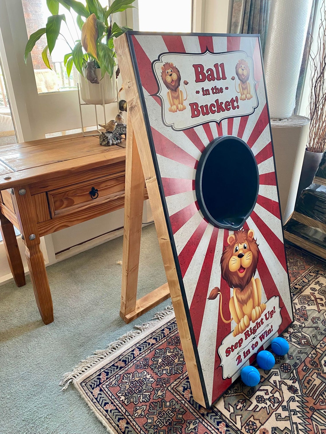 Lion Ball in the Bucket Game Commercial Traditional Carnival Fete Games ...