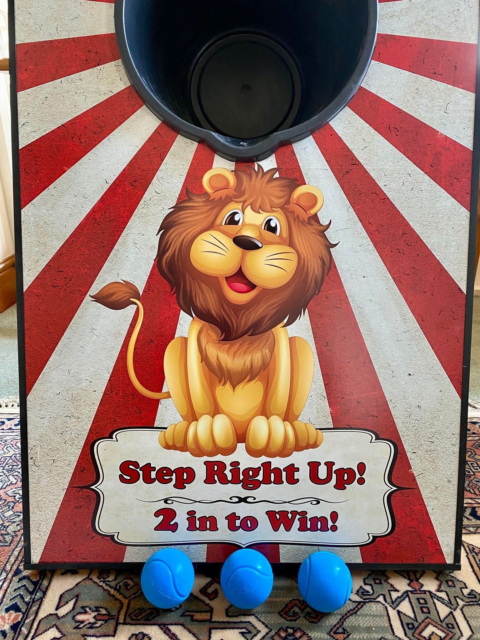 Lion Ball in the Bucket Game Commercial Traditional Carnival Fete Games ...