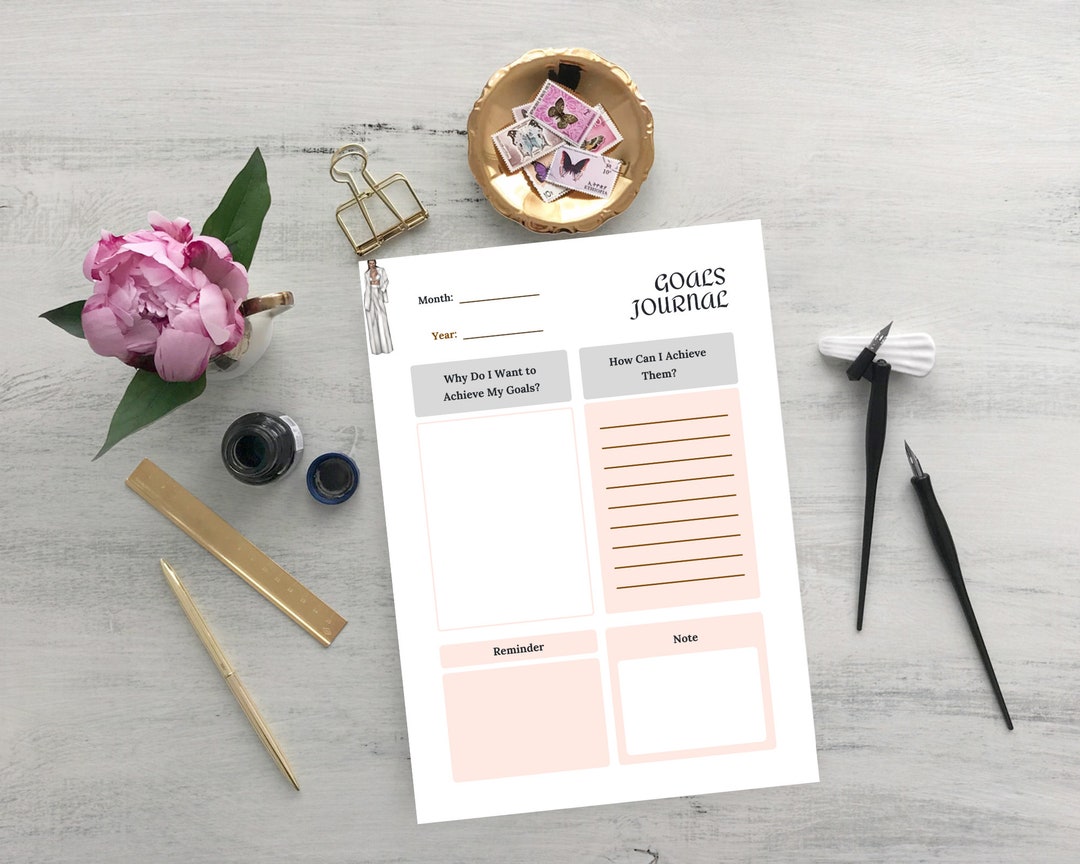 Editable Goal Planner in Canva | Canva Template Pack | Goal Planner ...