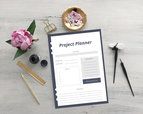PROJECT SUMMARY/ Overview Printable / PROJECT Details - Etsy