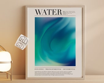 SET OF 4 Astrology Elements, Earth Air Fire Water Sign, Couple ...