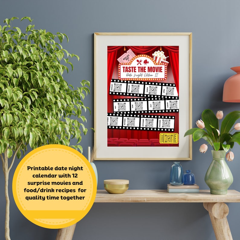Date Night II Taste the Movie Calendar - 12 Movie & Recipe Pairings for ...