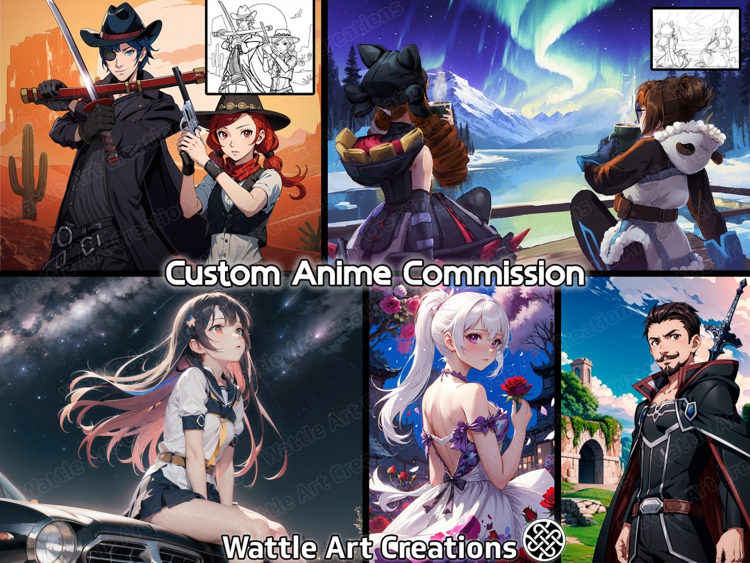 Custom Anime Art Commission - Custom Digital Art, Original Art ...
