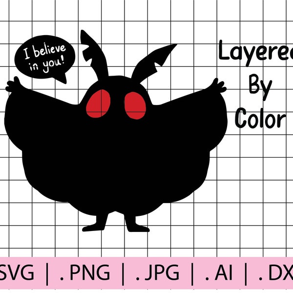 Mothman Cut Files - Etsy