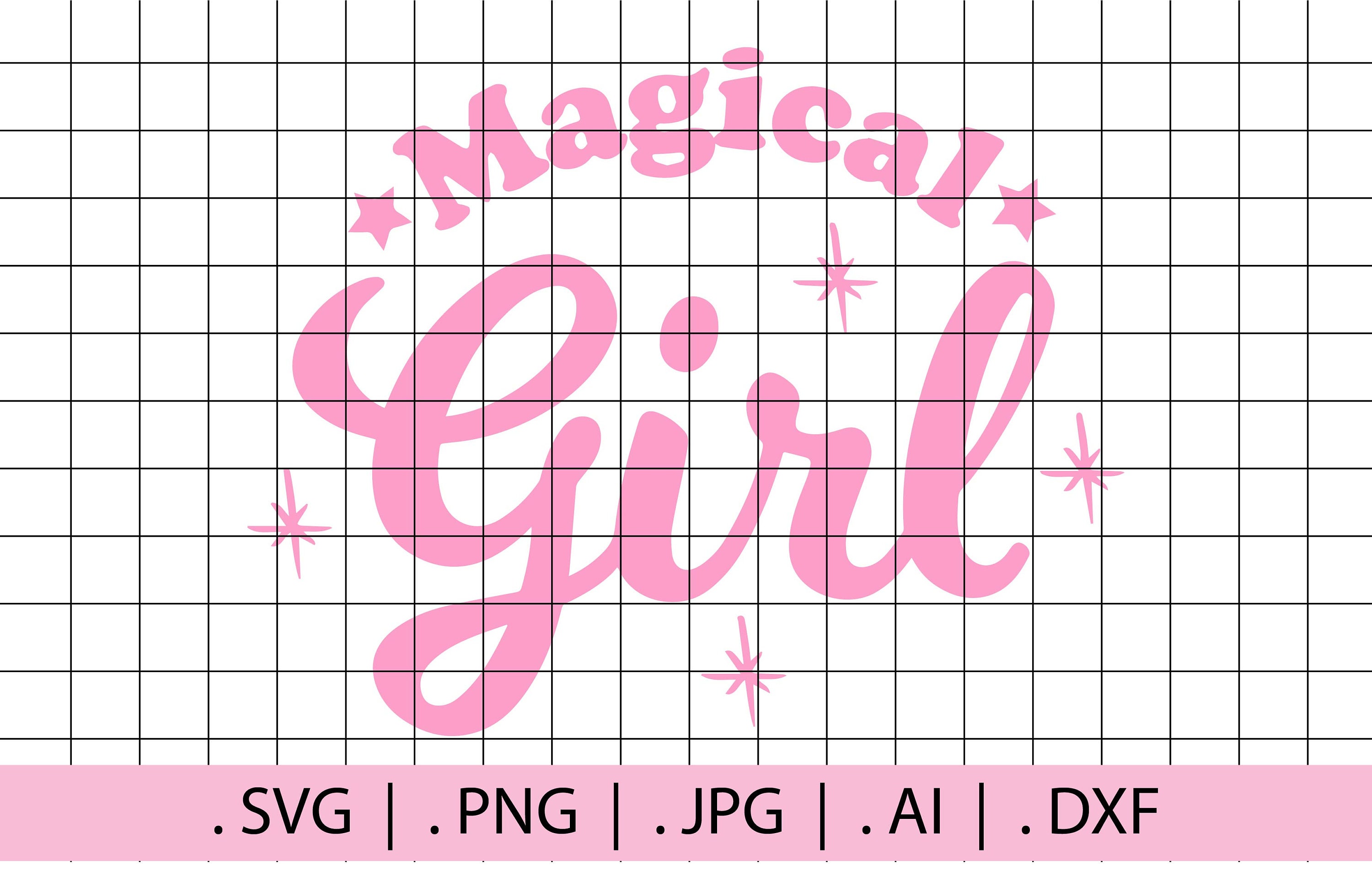 Magical Girl SVG | Decal | Digital Download | Cut File | Anime | Cricut ...