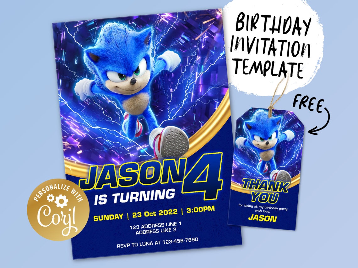 Printable Birthday Invitation Digital Birthday Invitation - Etsy