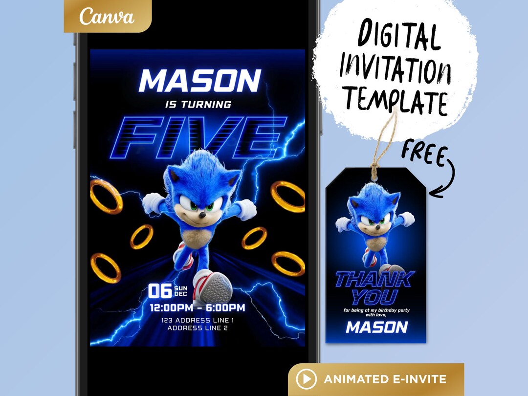 E Invitation, Birthday Invitation, Digital Birthday Invitation ...