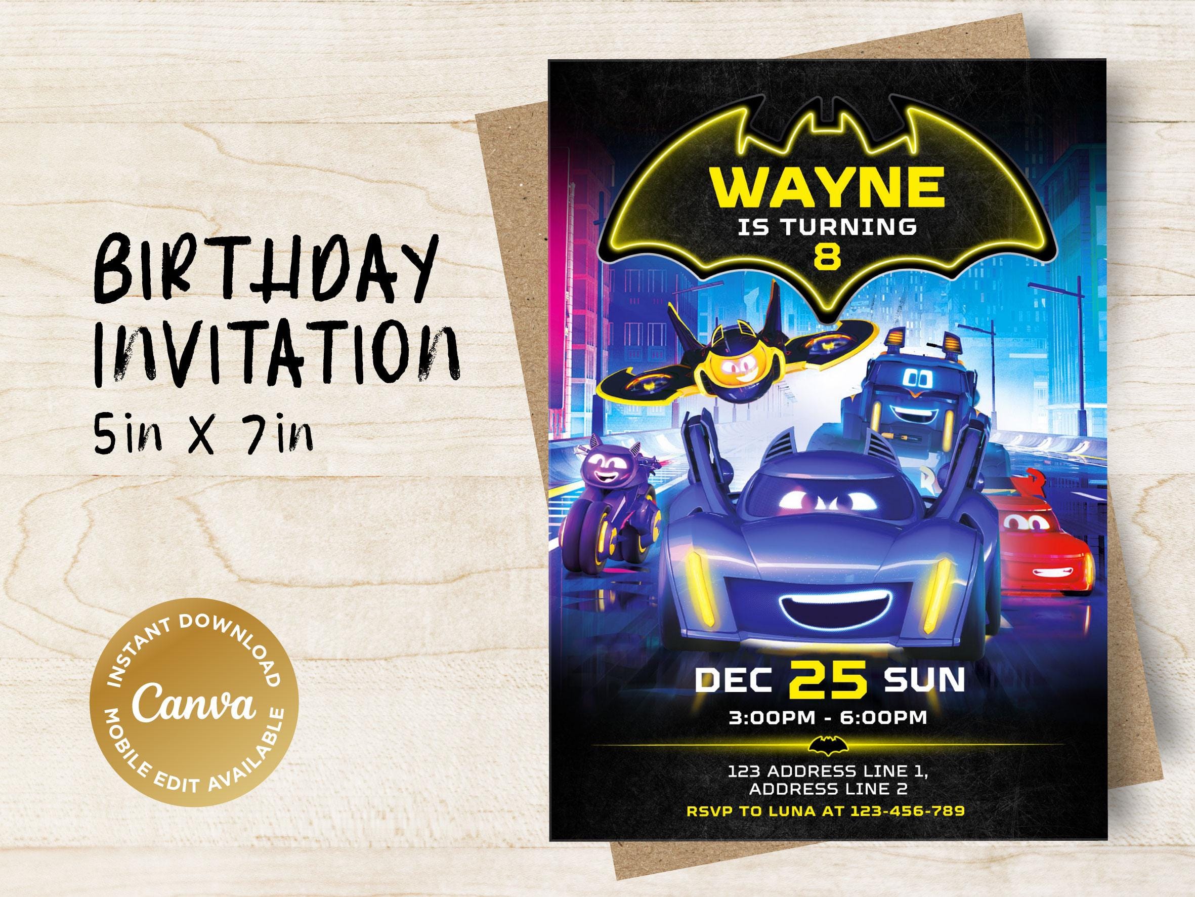Printable Birthday Invitation, Digital Birthday Invitation, Editable ...