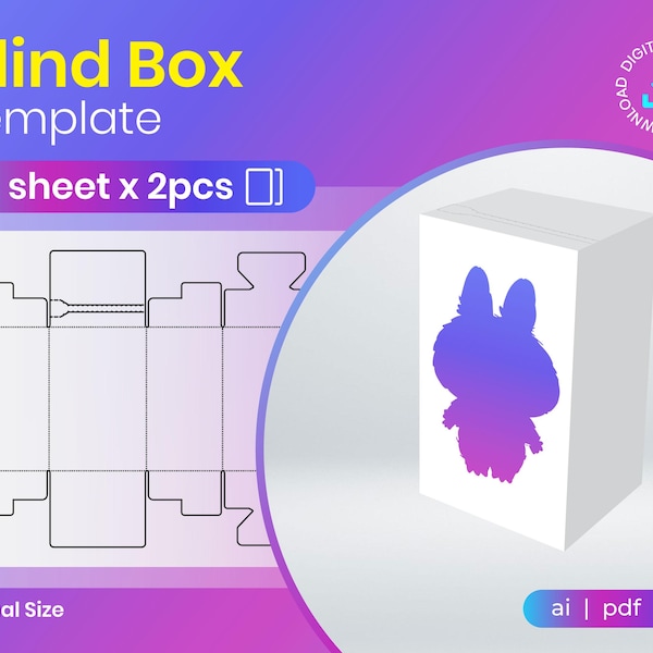 Blind Box Templates - Etsy