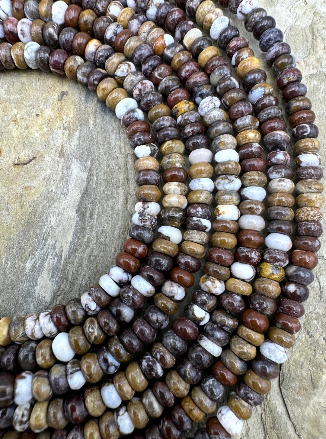 Rare Arizona Wild Horse 4mm Rondelle Strand, 6 Inch Strand - Etsy