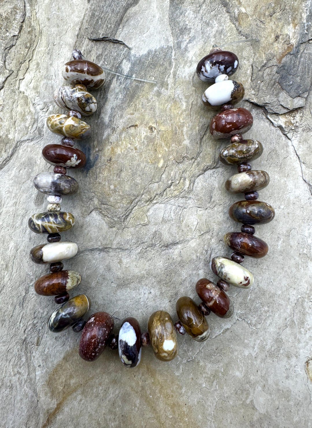 Rare Aaa+ Arizona Wild Horse Big 14mm Rondelle Bead Strand, 8 Inch ...