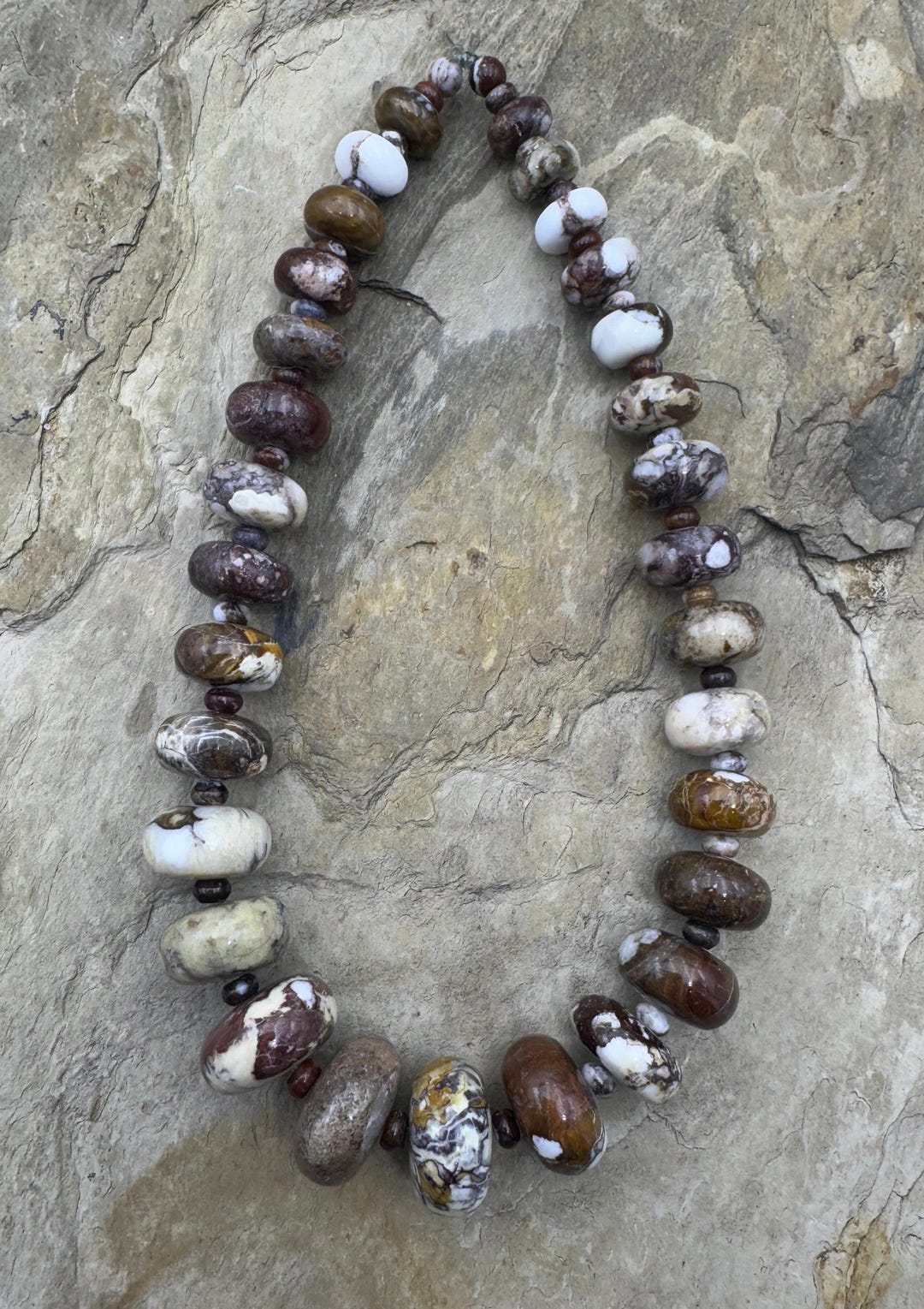 Rare Aaa Arizona Wild Horse Big Graduated 5-16mm Rondelle Designer Bead ...