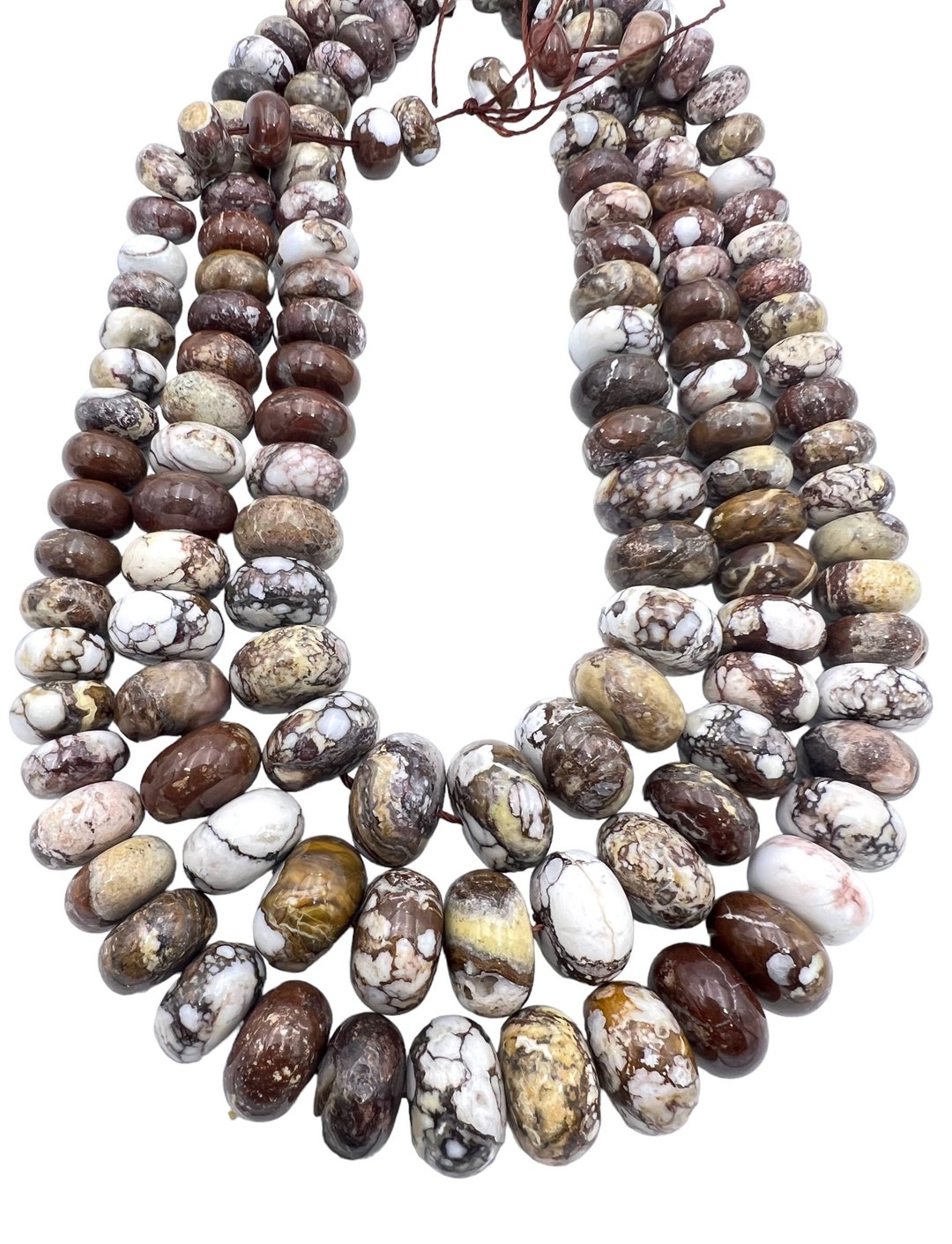 Rare Aaa Arizona Wild Horse Huge Graduated 12-20mm Rondelle Beads, 18 ...