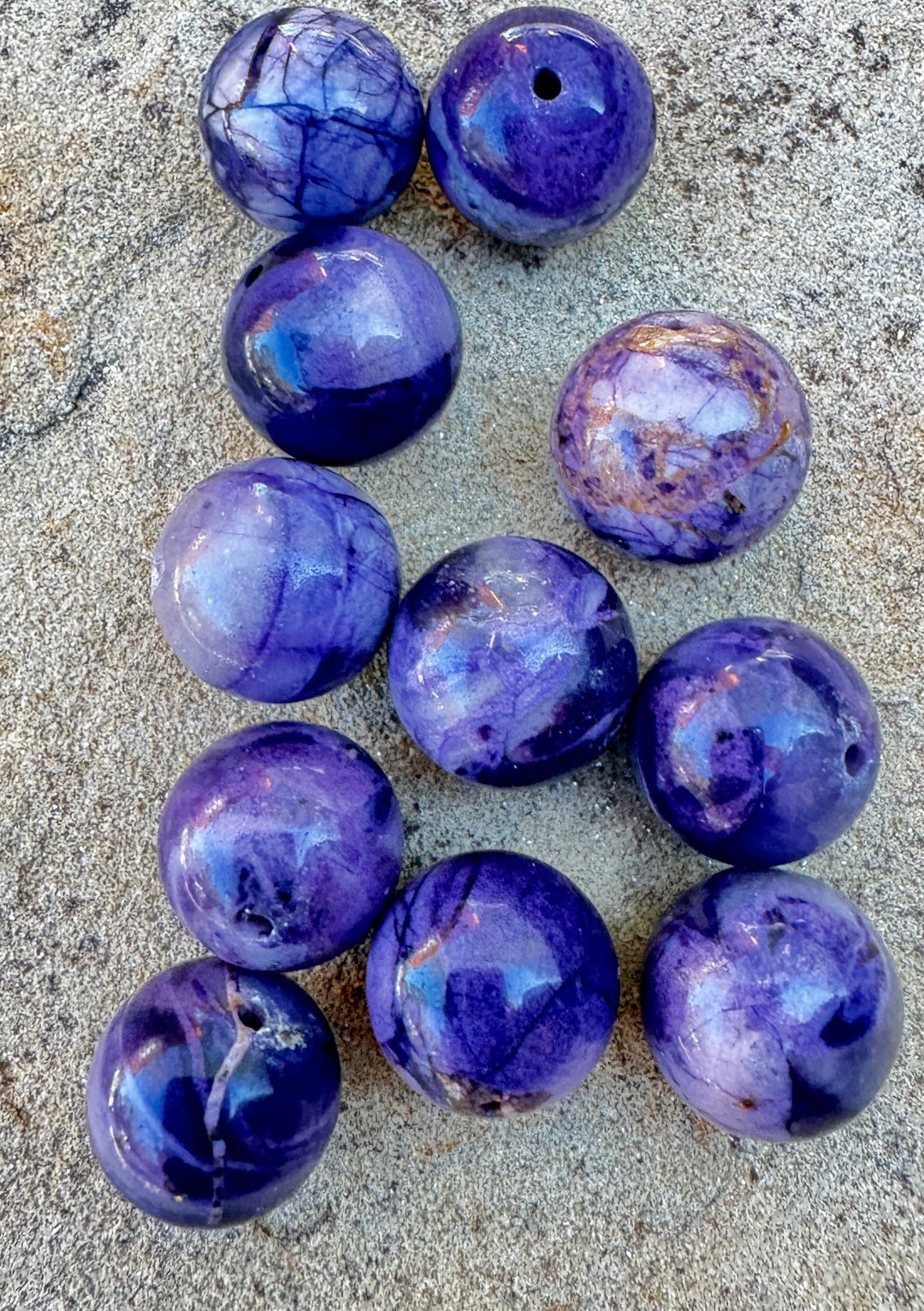 Rare Utah Tiffany Stone 13mm Round Beads pkg of 2 Beads - Etsy