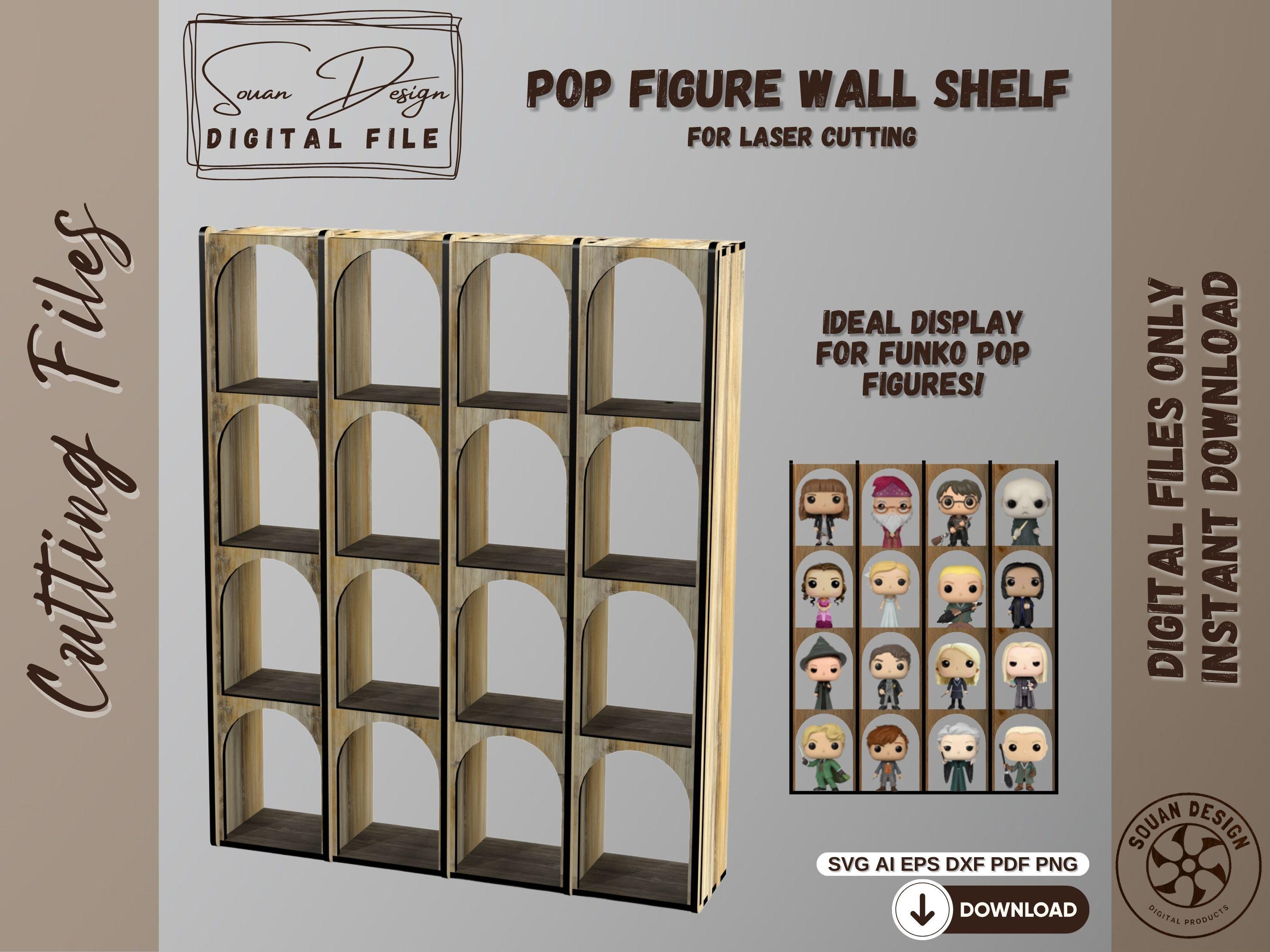 Mini Funko Pop Display Shelf - Wall Mount Stand - Funko Pop Holder SVG ...