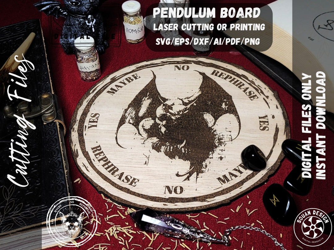 Pendulum Board With Gargoyle SVG - File for Laser Cutting or Print ...