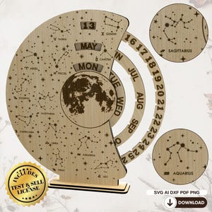 Zodiac Rotating Calendar - Etsy