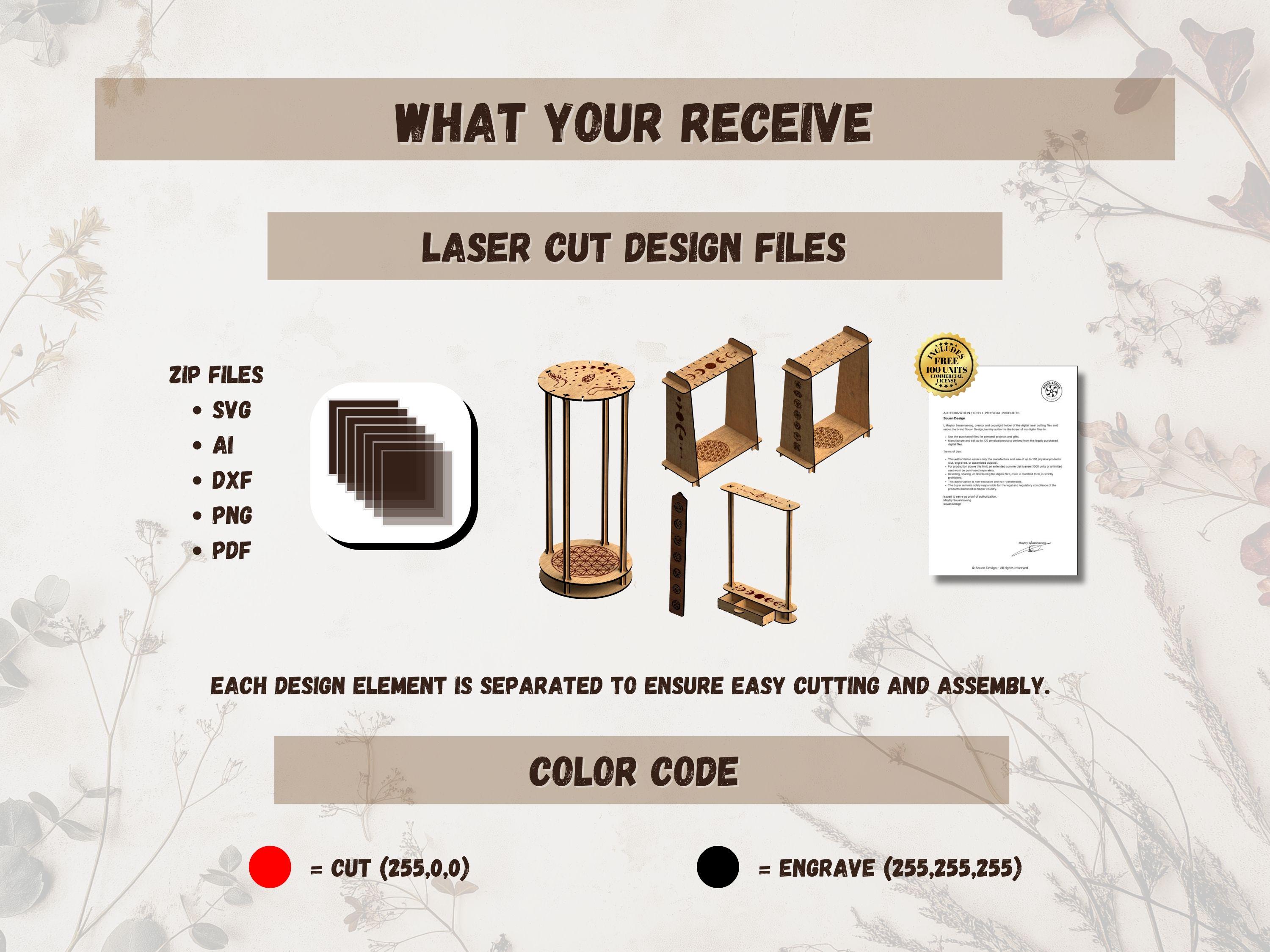 3 Pendulum Displays SVG, Base File for Laser Cutting, Silhouette ...