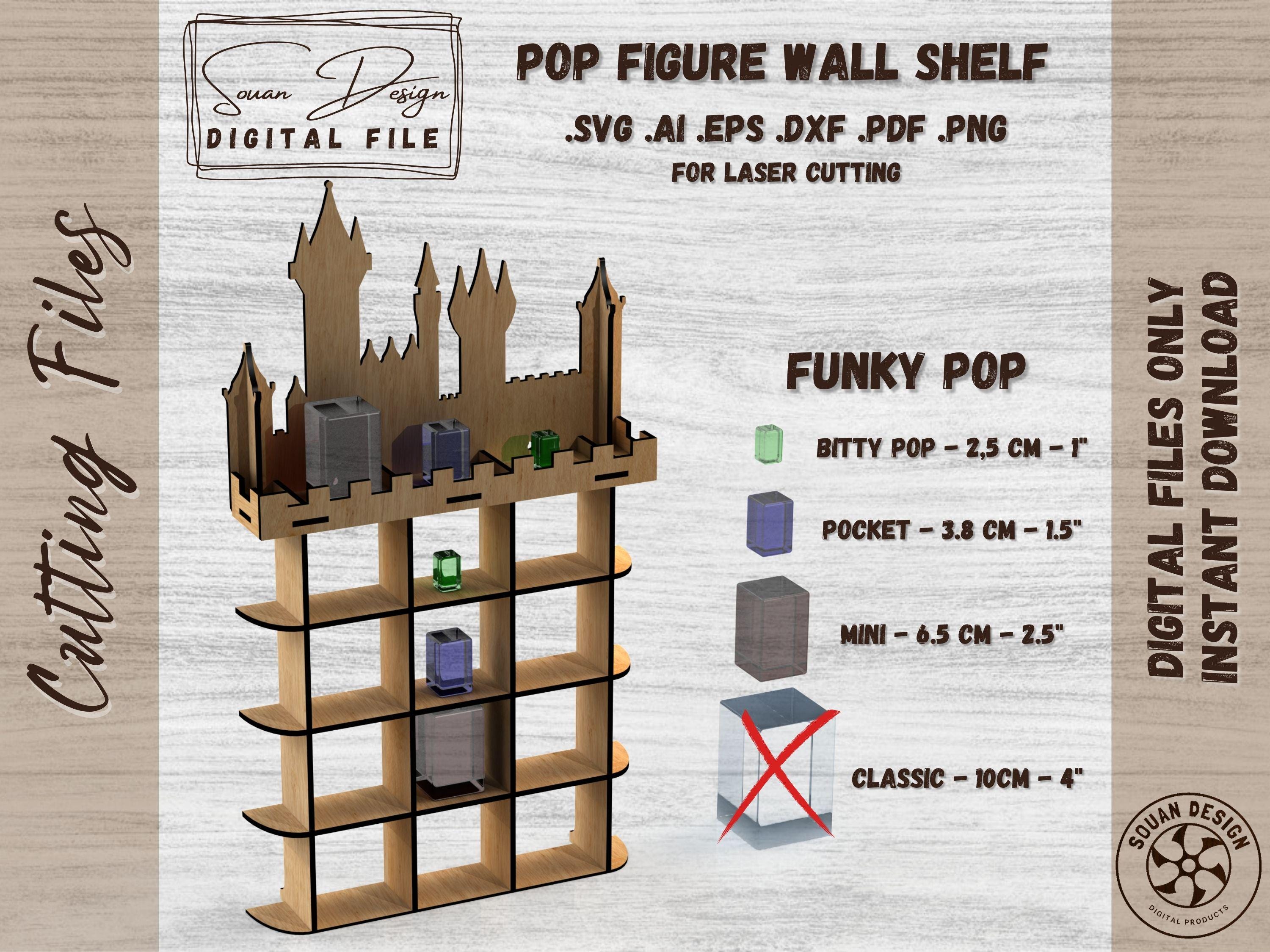 Funko Pop Shelf SVG – Wall Display Bitty Pocket Mini Pop Figures ...