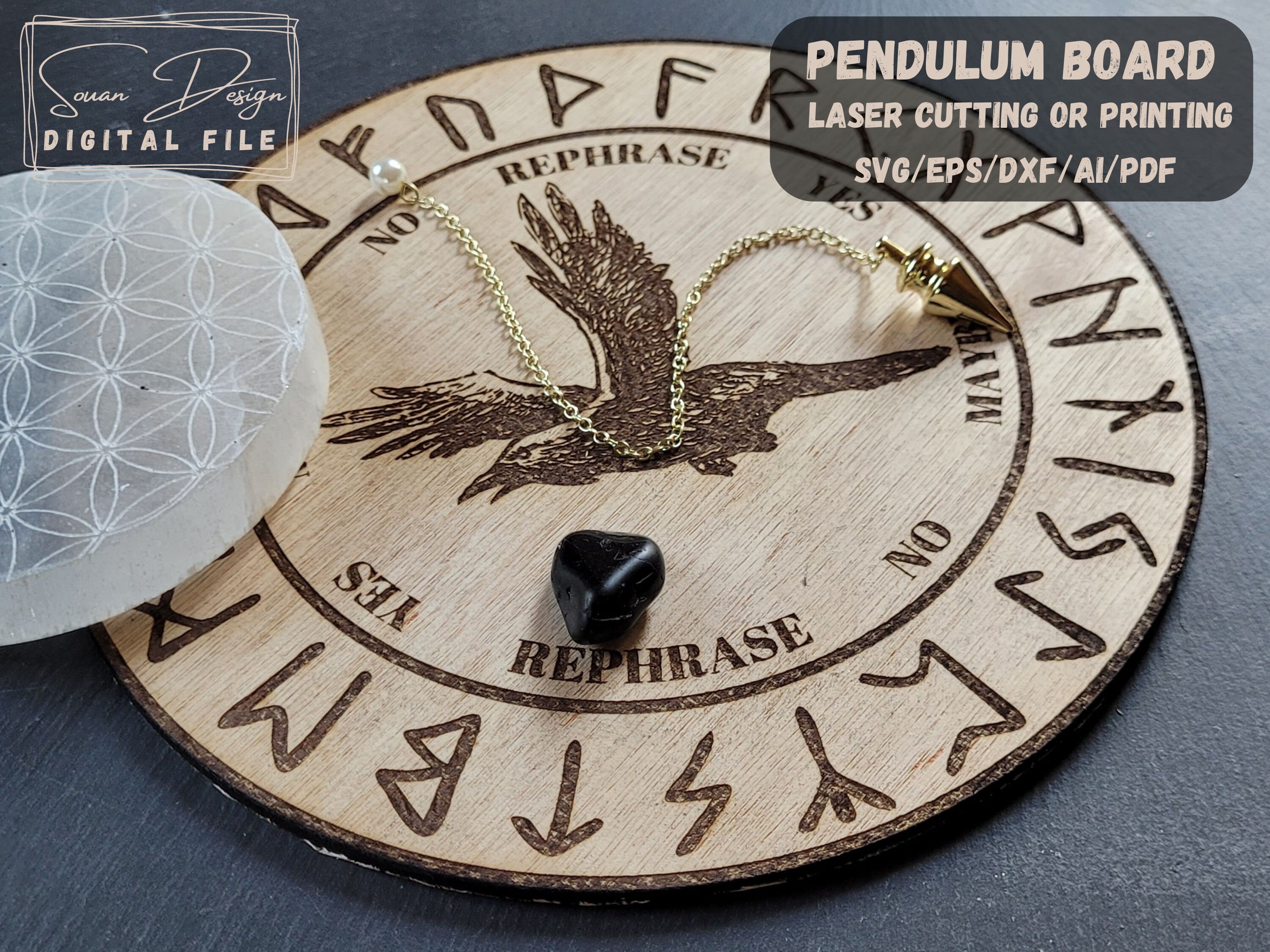 Pendulum Board Crown SVG, File for Laser Cutting or Printing ...