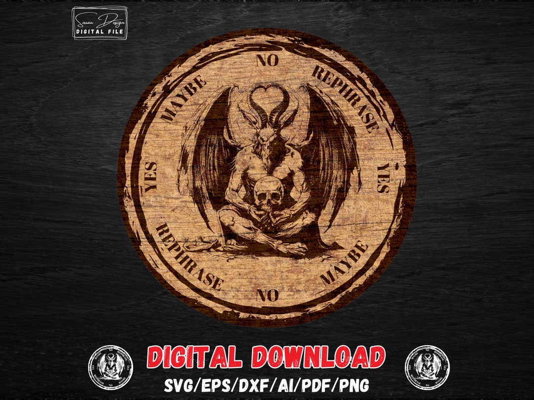 Sitting Devil Pendulum Board - Digital File for Laser Cutting/engraving ...