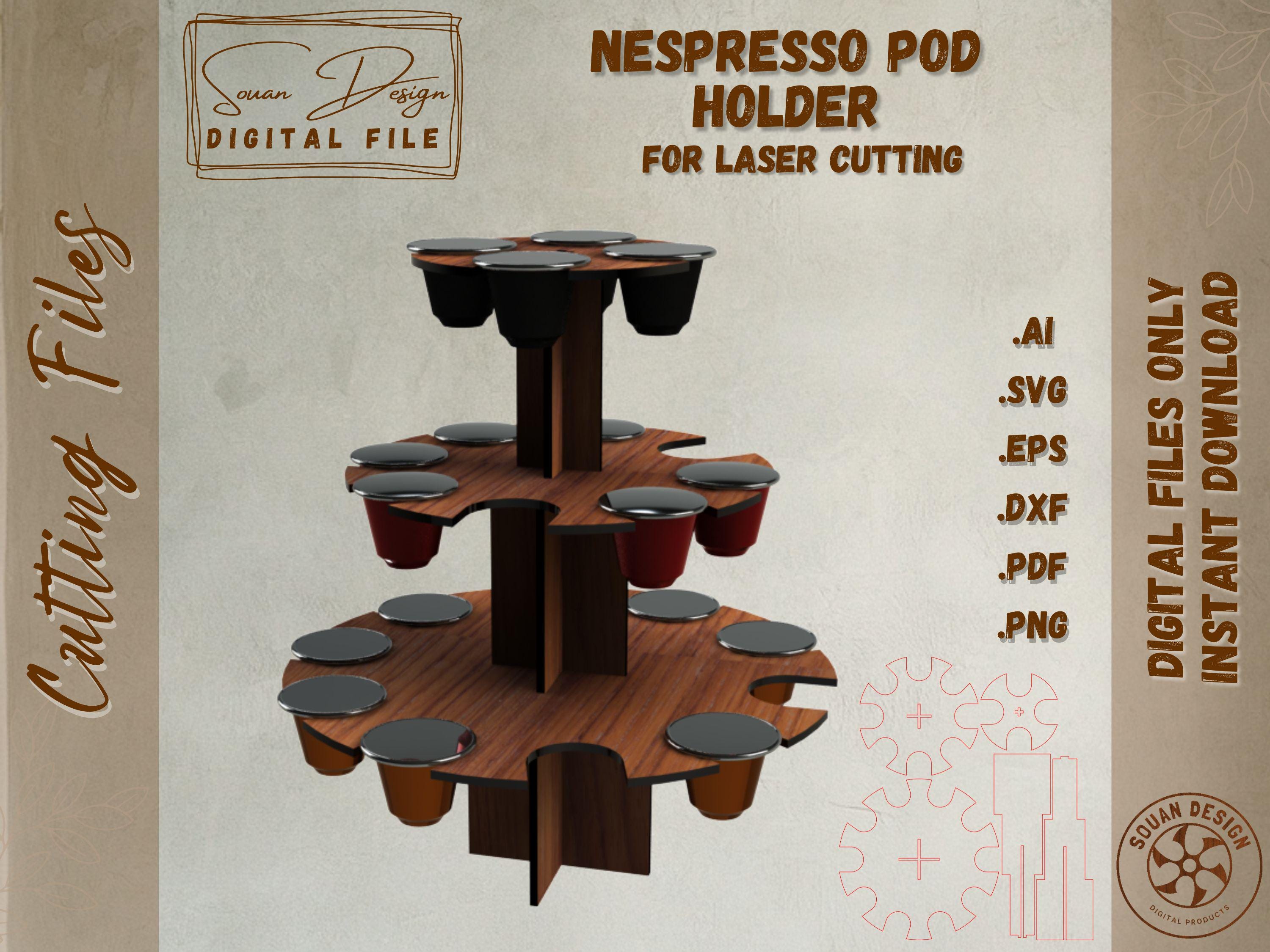 Nespresso Pod Holder SVG File for Laser Cutting - Digital File for ...