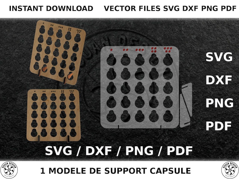 Coffee Capsule Holder Digital File for Laser Cutting and - Etsy