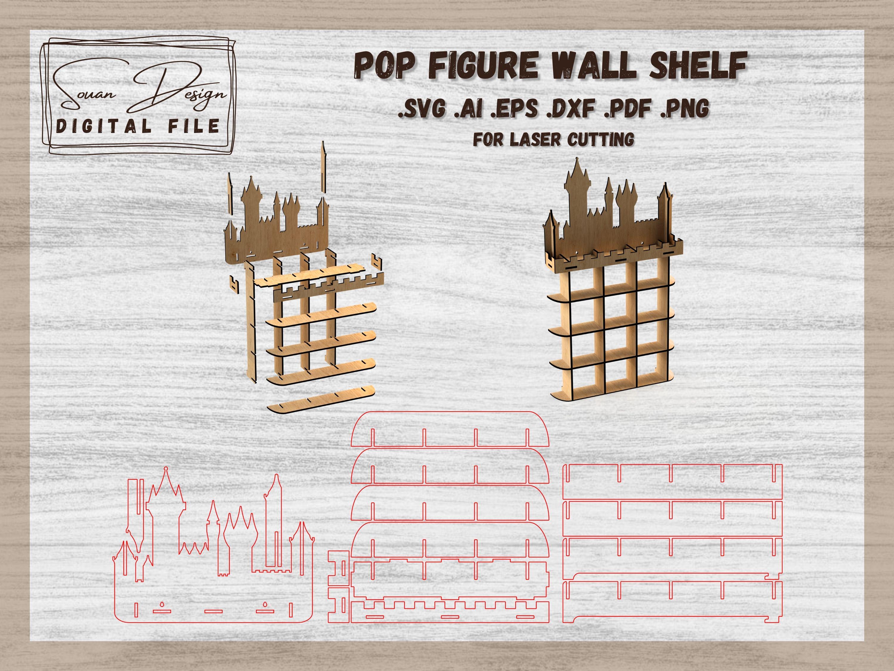 Funko Pop Shelf SVG – Wall Display Bitty Pocket Mini Pop Figures ...