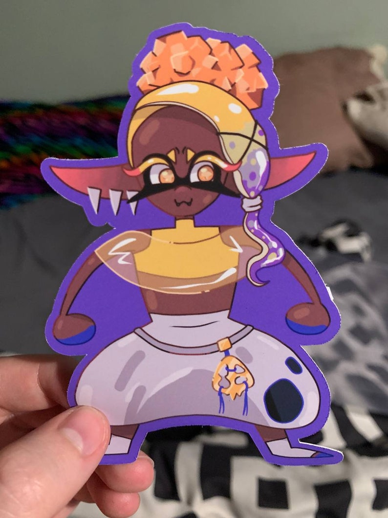 Handmade Splatoon Frye Deep Cut Vinyl Sticker - Etsy